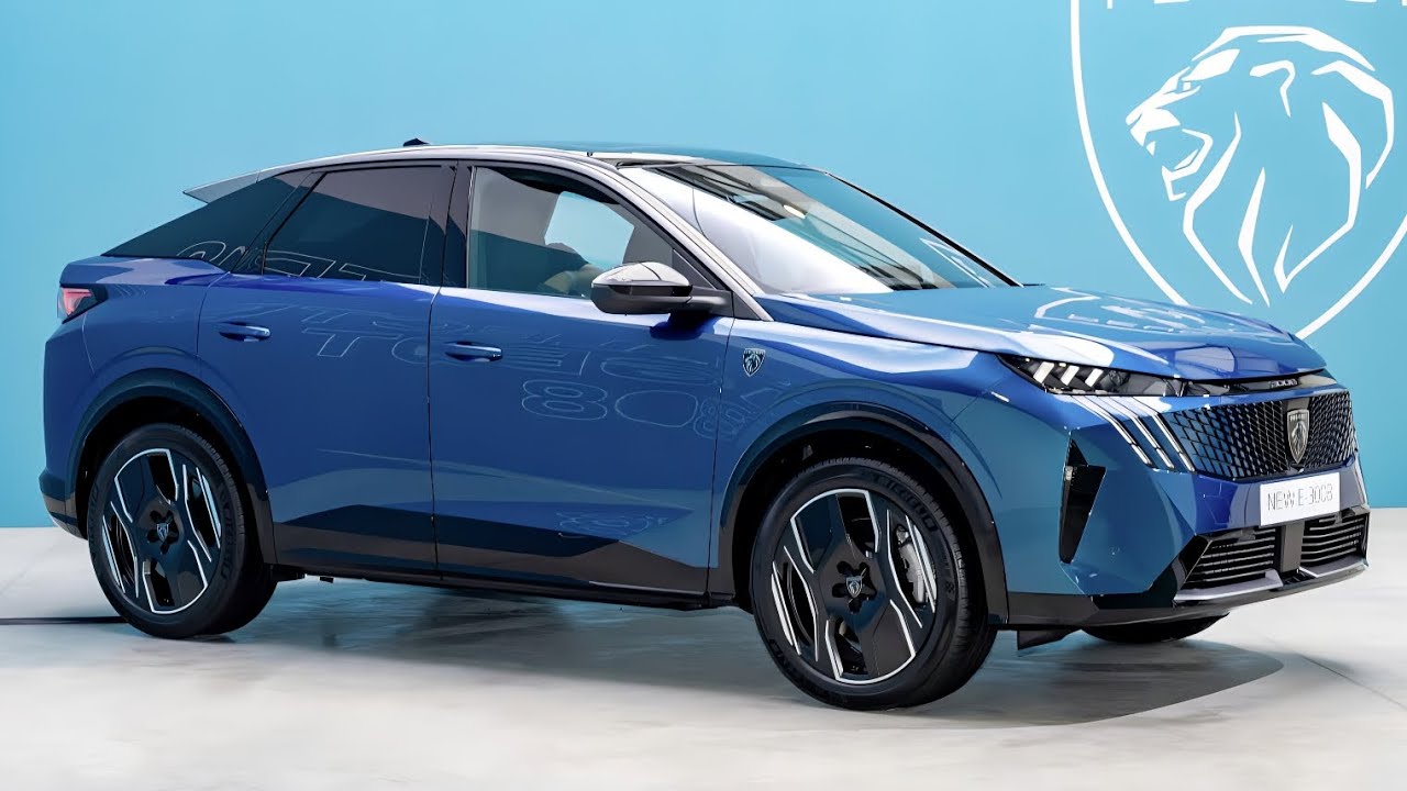 New 2024 Peugeot E-3008 - Next Level Electric Fastback SUV Review - YouTube
