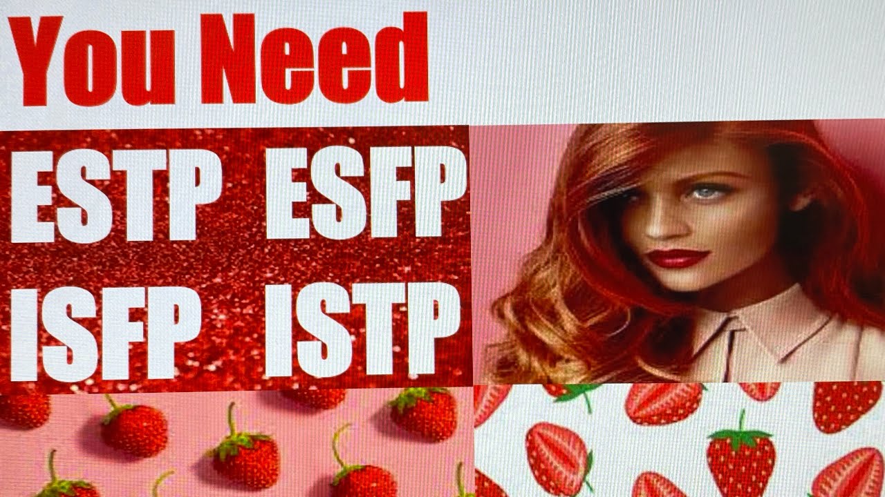 WHY YOU NEED ESFP, ISTP, ESTP, ISFP 🐯 - YouTube