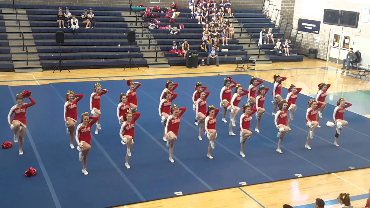 TVCI cheer weiser pom routine 1st place - YouTube