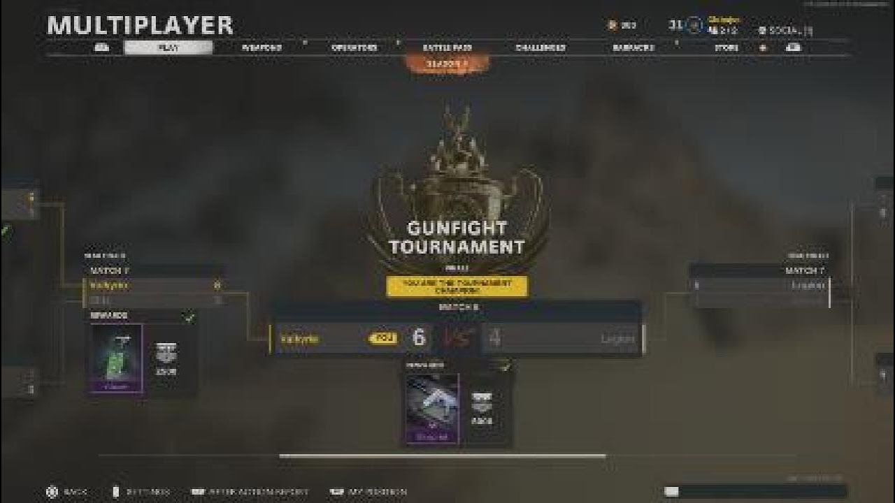Call of duty cold war gunfight tournament champion - YouTube