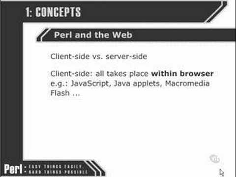 Perl Tutorials -Part 2- Perl and the Web - YouTube