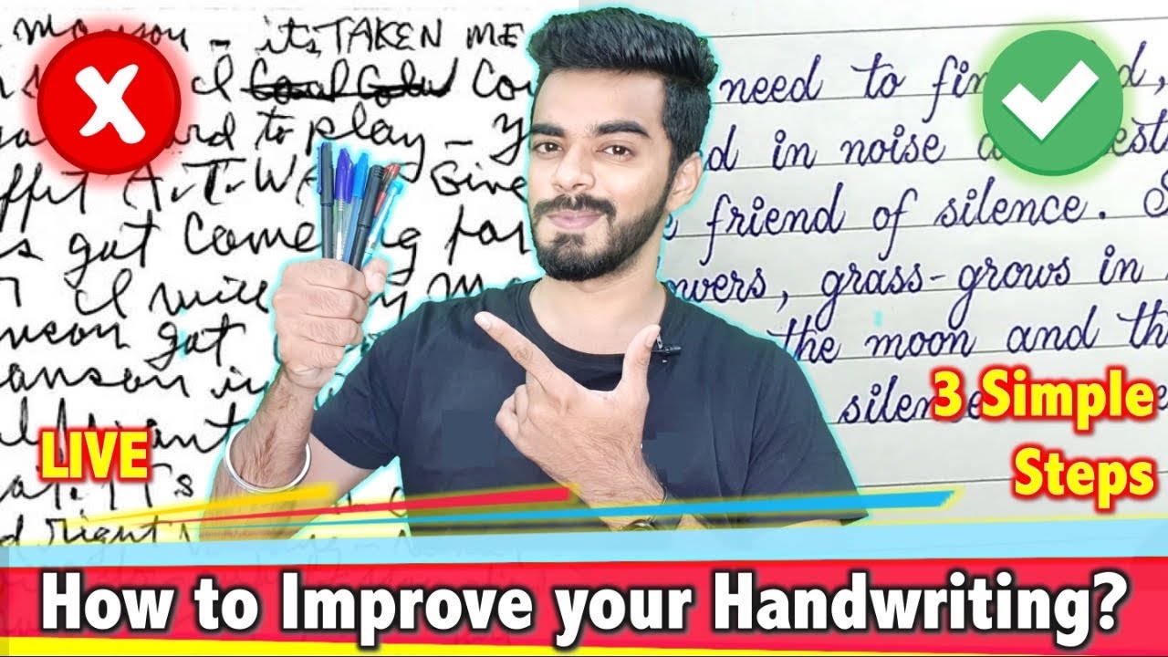 3 Simple Steps to Improve Handwriting Instantly 🔥 | Free worksheet for ...