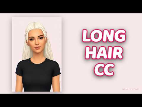 cute 26 long hair cc for your sims 4 female characters (download links)