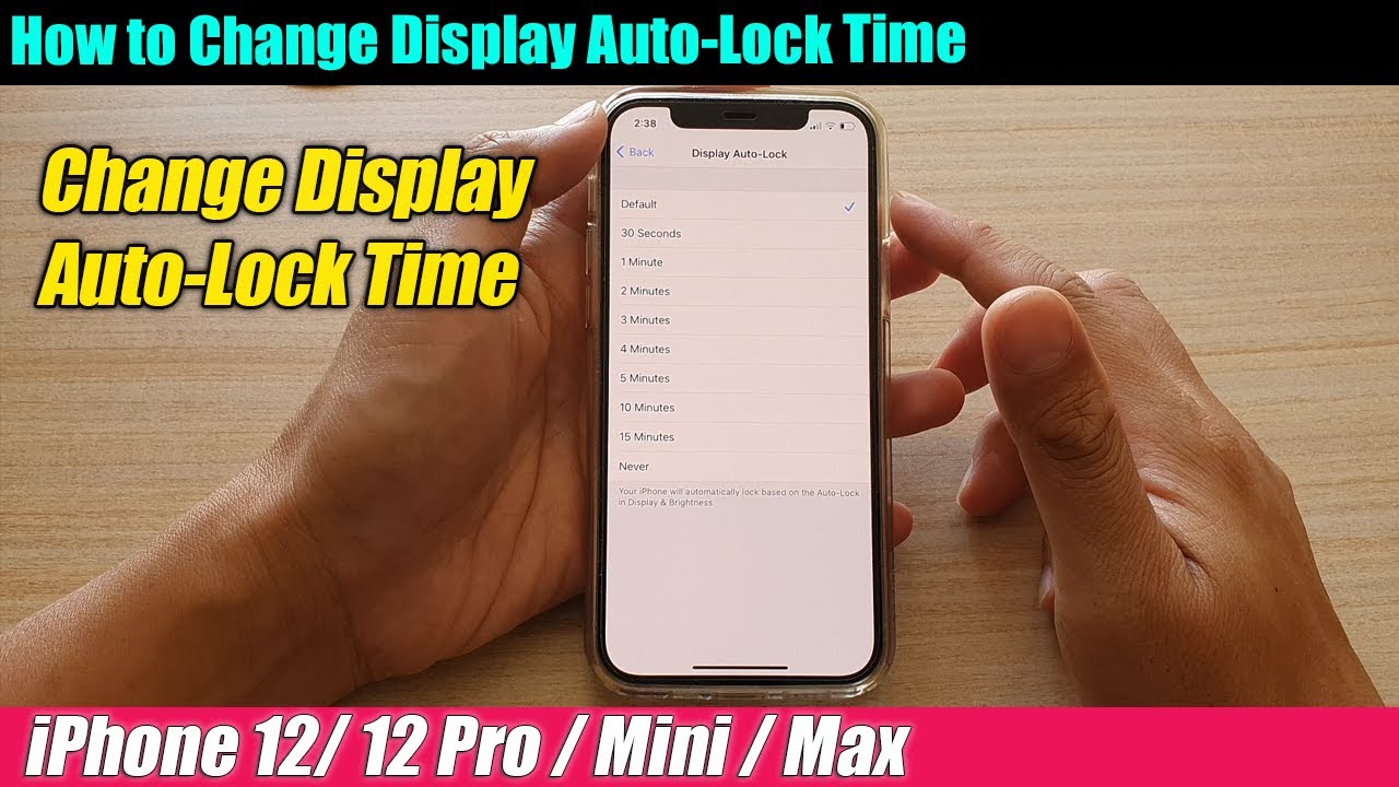 iPhone 12/12 Pro: How to Change Display Auto-Lock Time - YouTube