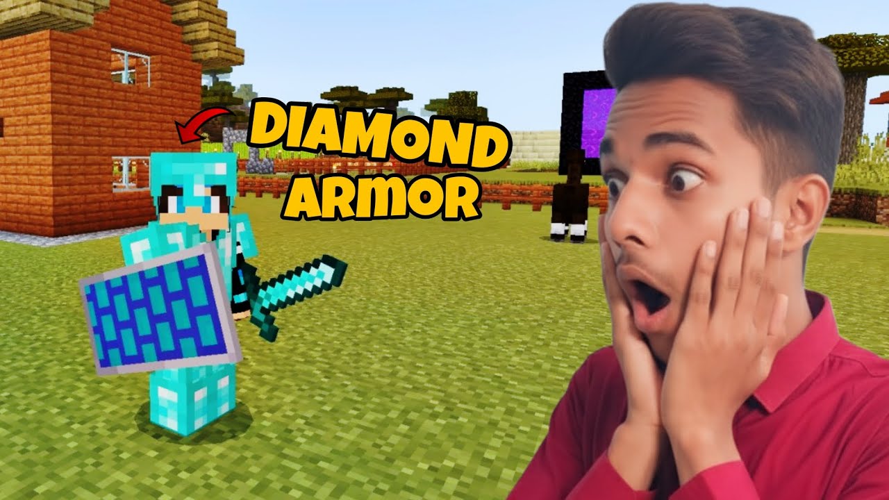 Finally Got Full Diamond Armor in Minecraft Survival! - YouTube