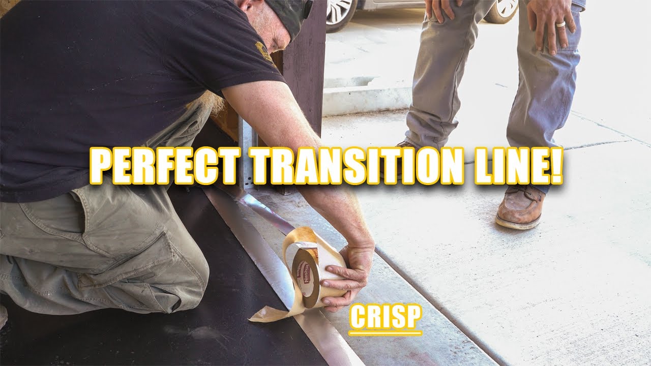 How to Get a Perfect Straight Transition Line (Epoxy Floor Tip) - YouTube