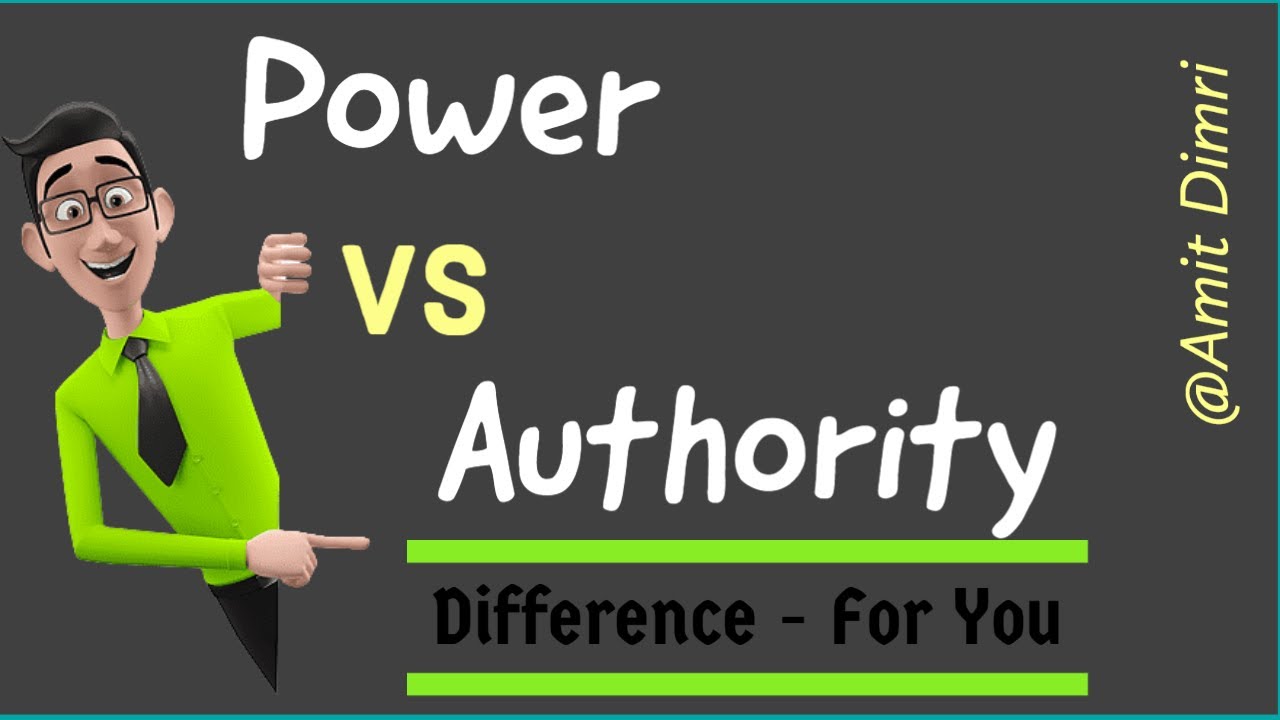 Difference between Power and Authority #mcom #mba #management - YouTube