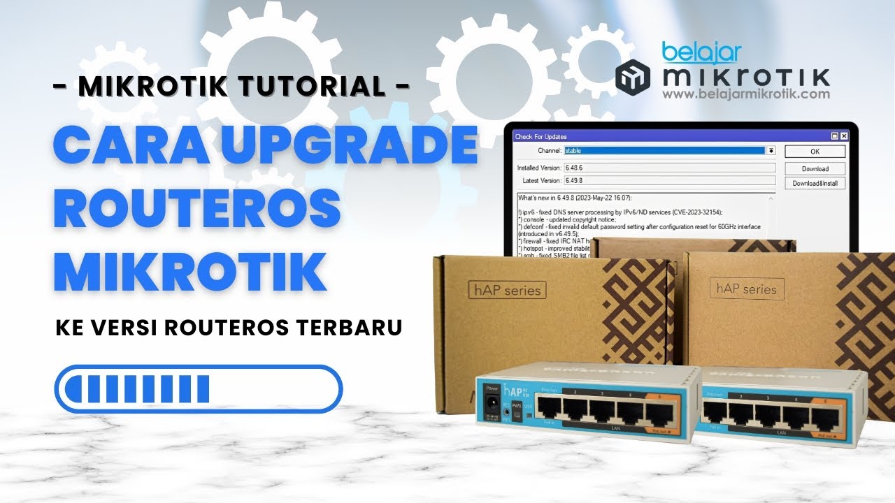 Tutorial Upgrade RouterOS MikroTik RB952Ui hAP AC Lite - MIKROTIK ...