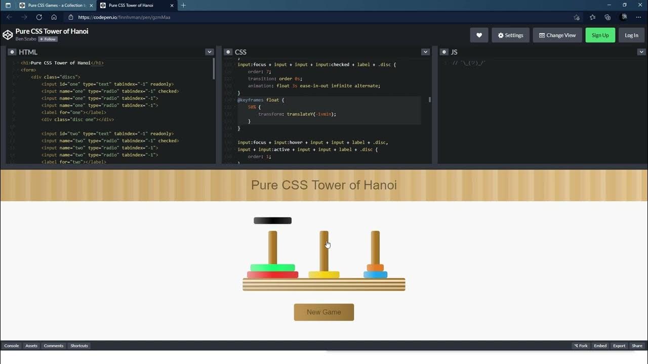 7. 2 Pure CSS Games - YouTube