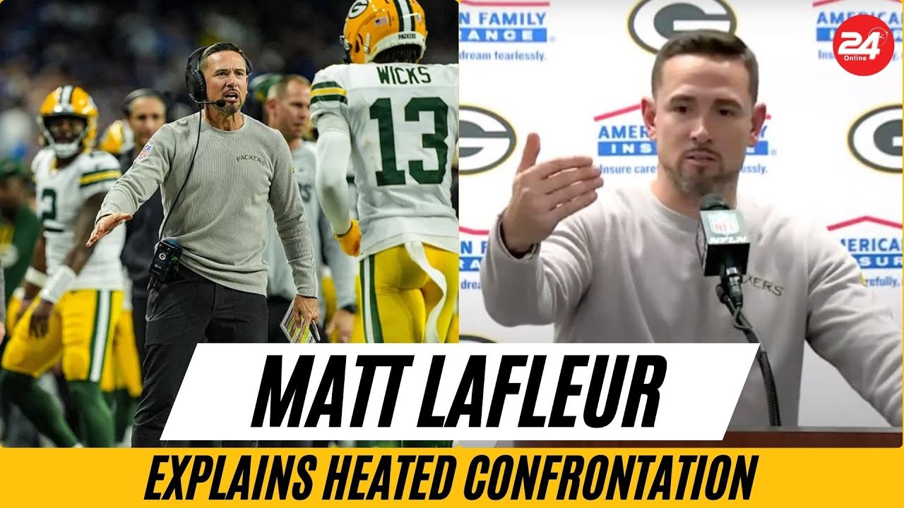 Packers Coach Matt LaFleur Explains Heated Confrontation with Lions Fan ...