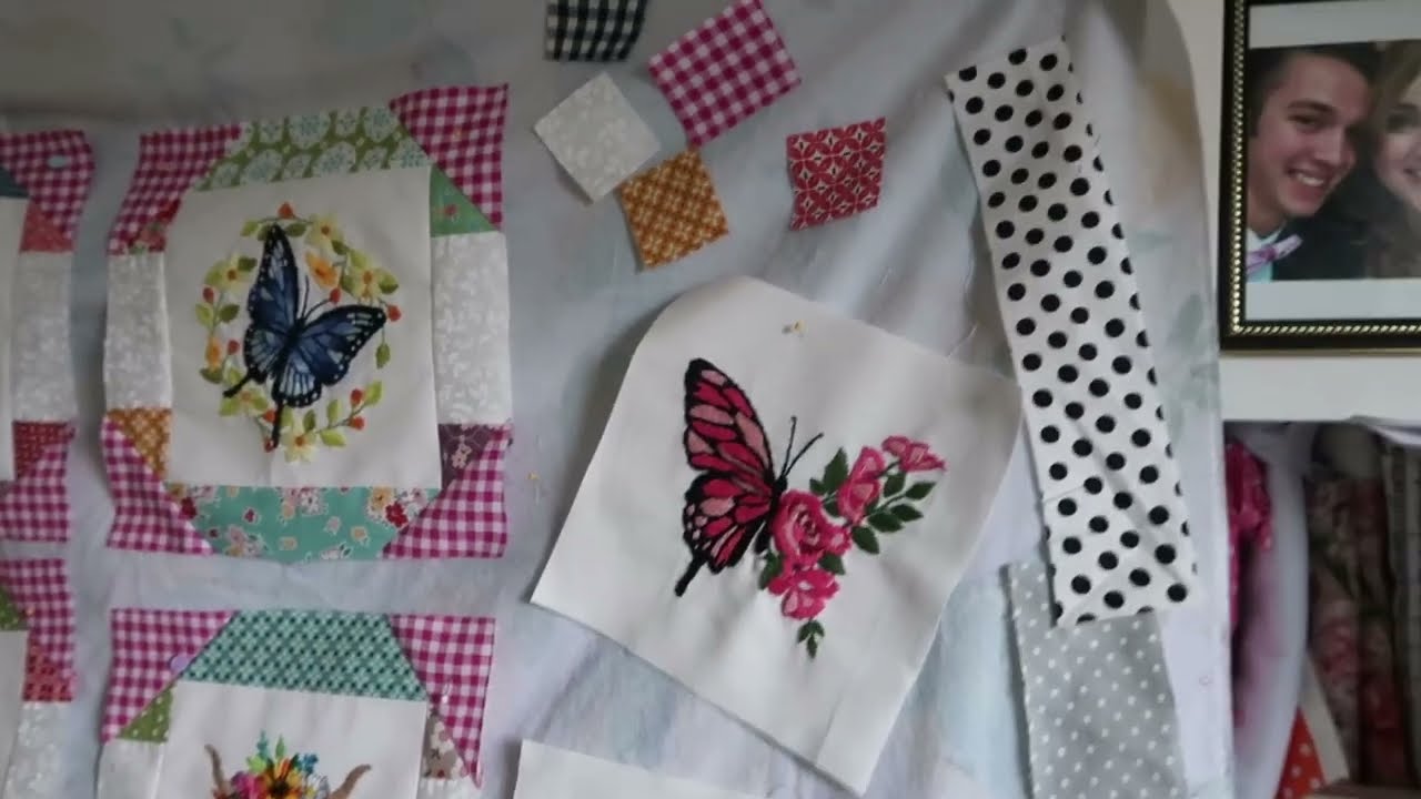 Embroidered Quilt Squares