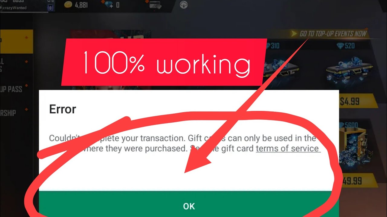 Couldn't Redeem this Code .Gift Cards Can only Be Used in the Country ...