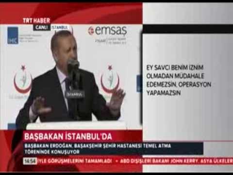 Başbakan Erdoğan. Başakşehir Şehir Hastanesi Temel Atma Töreni Konuşması.
