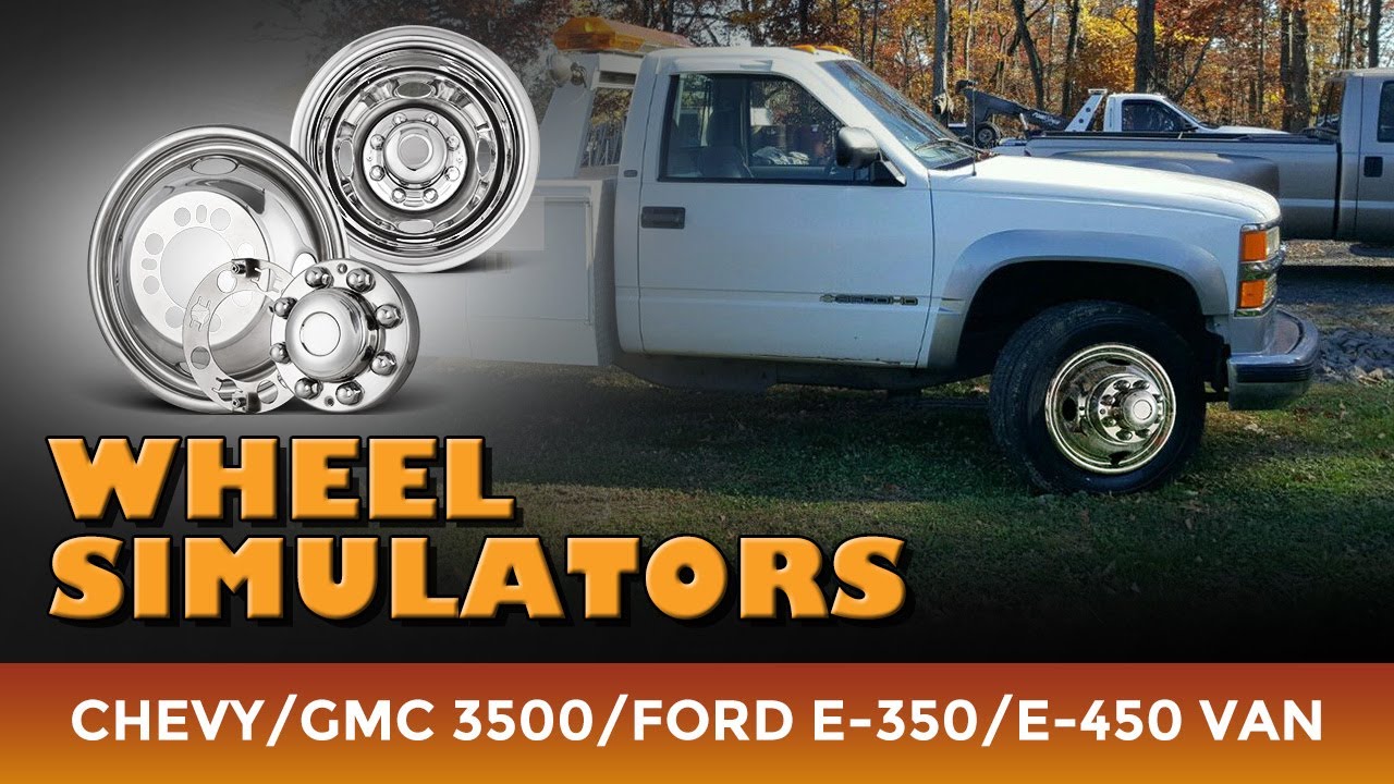 Winjet 16" Dually Wheel Simulators for Chevy GMC 3500, Ford F-350 ...