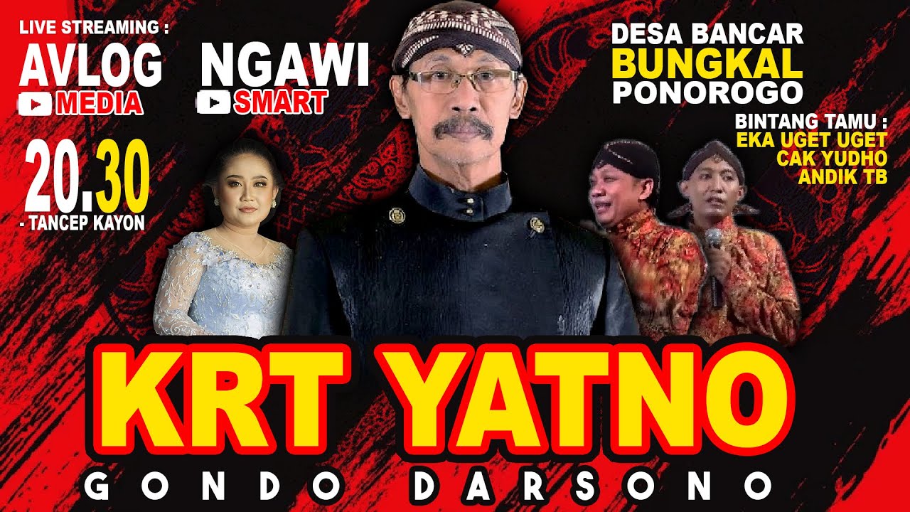 LIVE WAYANG KI YATNO & EKA UGET UGET CAK YUDHO CS DI LAPANGAN DESA ...