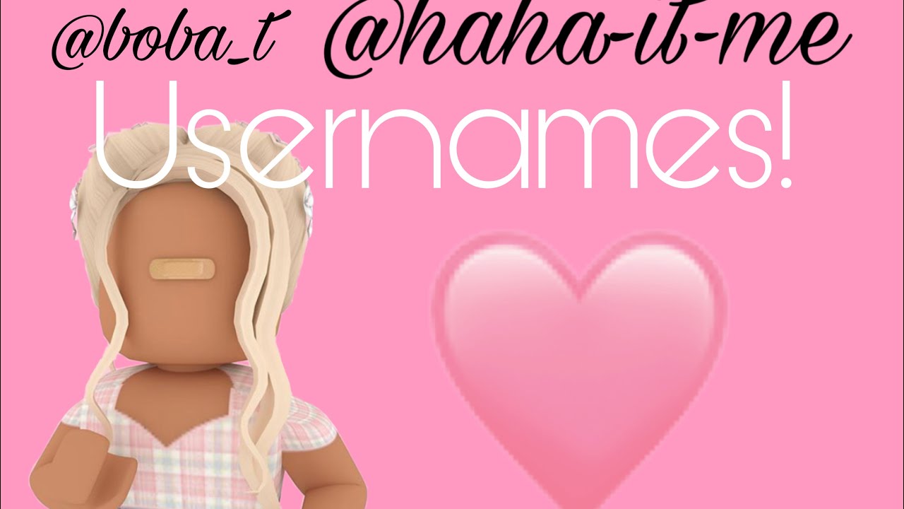 Roblox Usernames Part 2 Not Taken YouTube roblox-usernames-part-2-not-taken-youtube