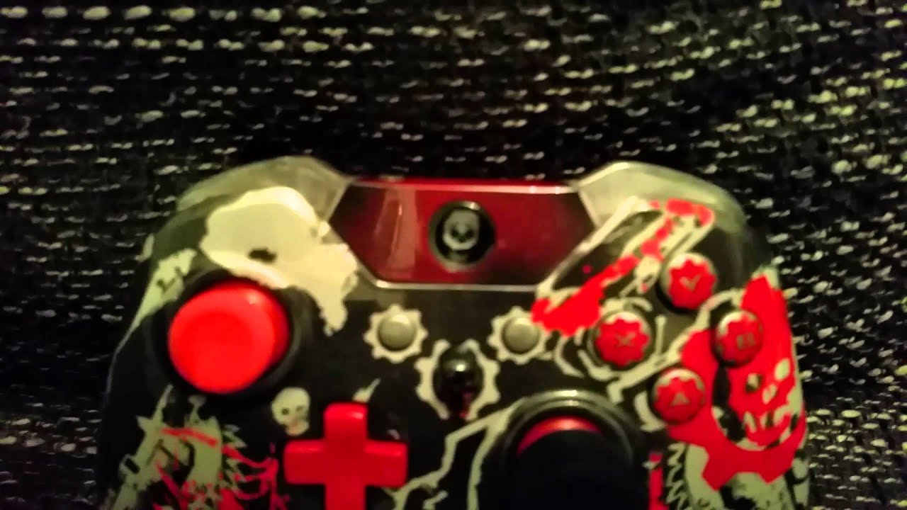 Xbox One Custom Controller Gears of War 4 - YouTube