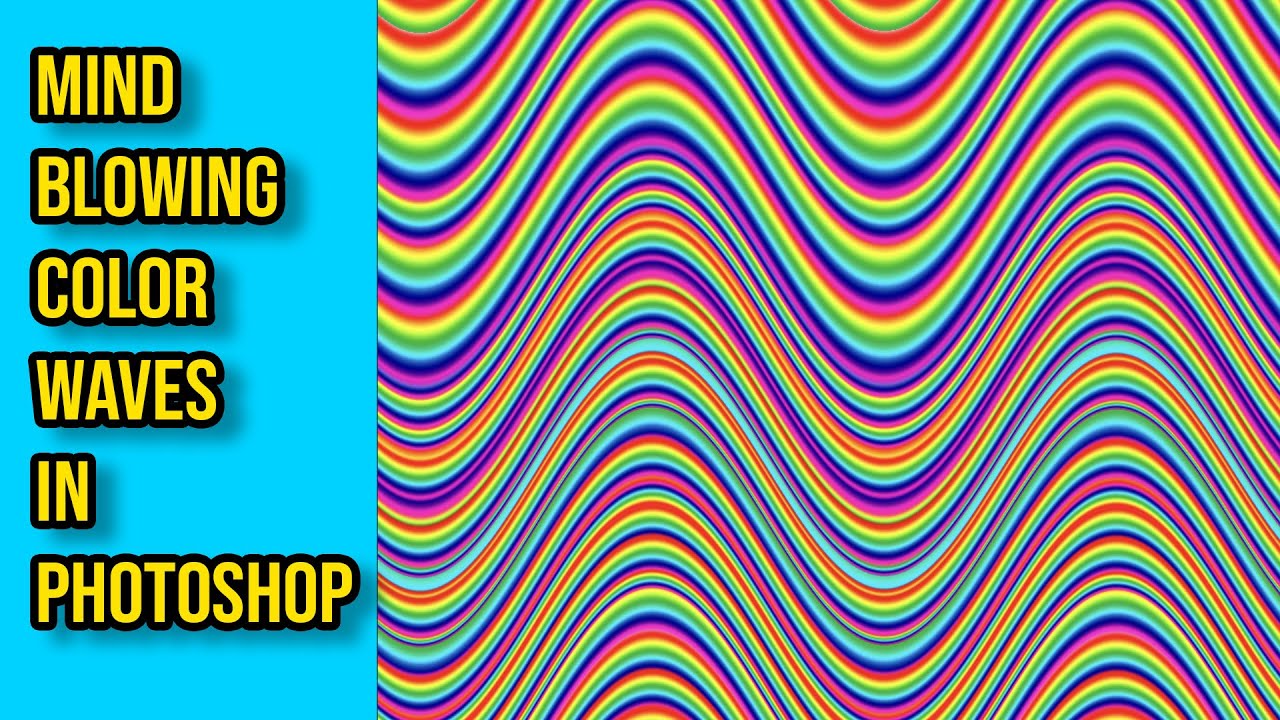 Photoshop Tutorial : Mind Blowing Color Waves / Patterns In CC 2022 Etc ...