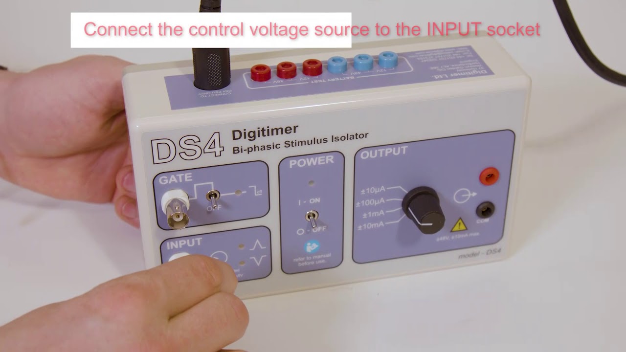 DS4 Bi phasic Stimulus Isolator - Quick Start Tutorial - YouTube