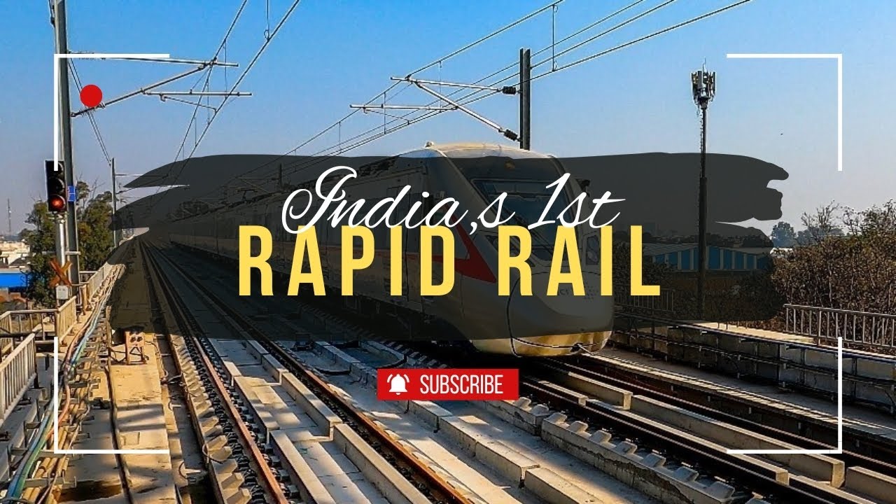 1st High Speed Rapid Rail Train Journey in India | RRTS Meerut 180 kmph ...