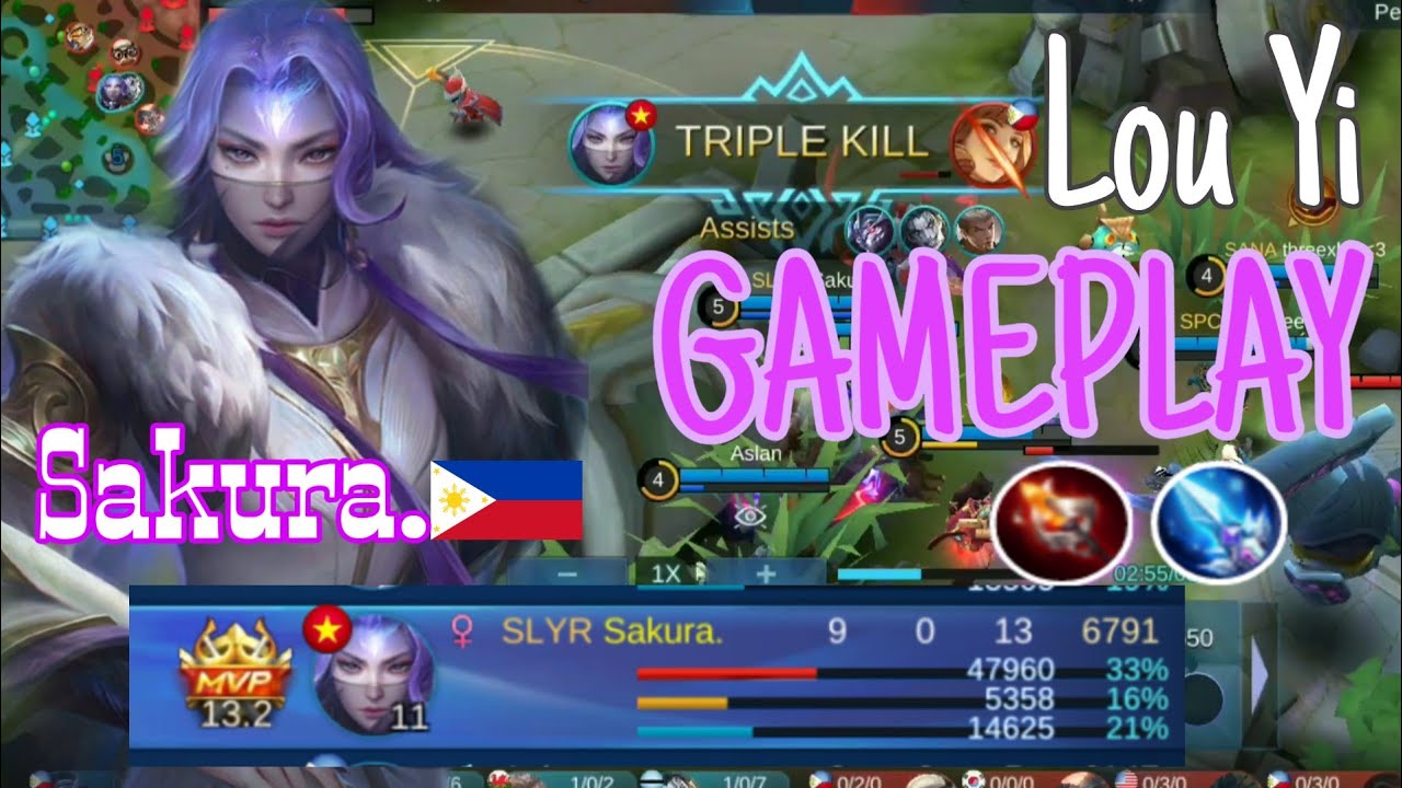 DOMINATING MAGE HERO LOU YI | MOBILE LEGENDS ( LOU YI GAMEPLAY) - YouTube