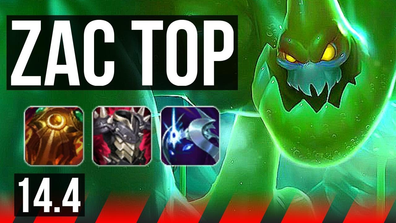 ZAC vs AATROX (TOP) | Rank 9 Zac | JP Master | 14.4 - YouTube