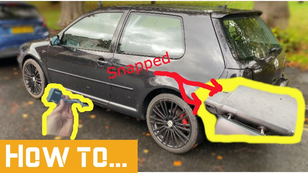 release and fix rear seat handle mk4 golf - YouTube
