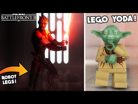 Star Wars Battlefront 2 MODS- Robot Legs Darth Maul, LEGO Yoda, Battle Droids & C-3PO!