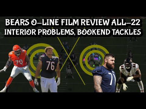 Chicago Bears Offensive Line All 22 || Coleman Shelton Tripped! - YouTube