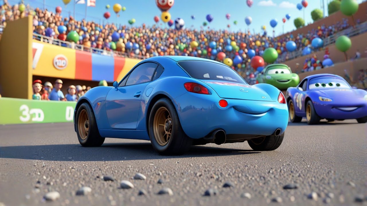 Six Tiny Cars Zoom and Count | Counting Song for Kids | Nursery Rhymes ...