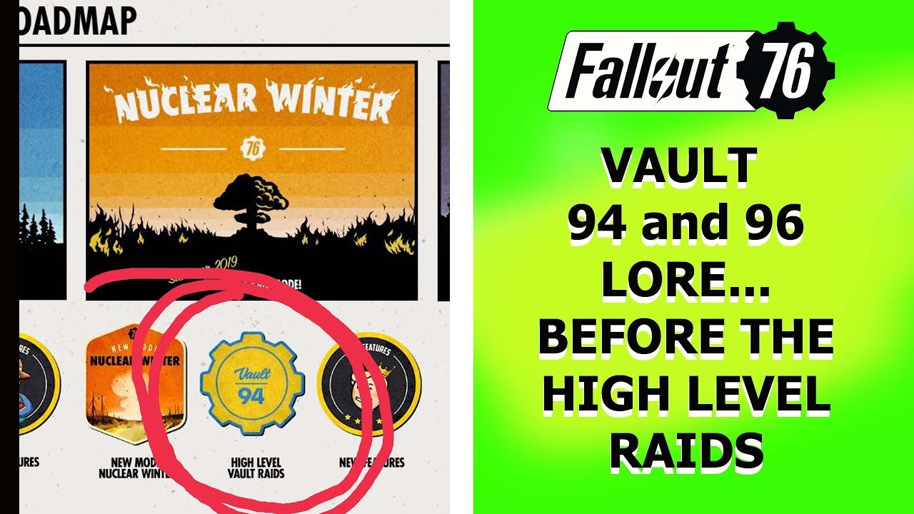 Fallout 76 Vault 94 and 96 Lore... before the vault raids begin. - YouTube