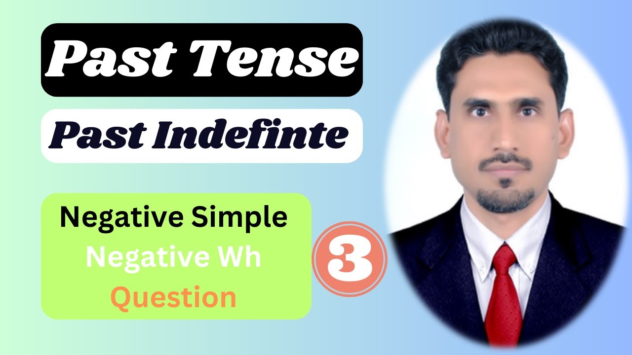 Past Simple Tense | Past Indefinite Tense Examples - Negative Simple ...