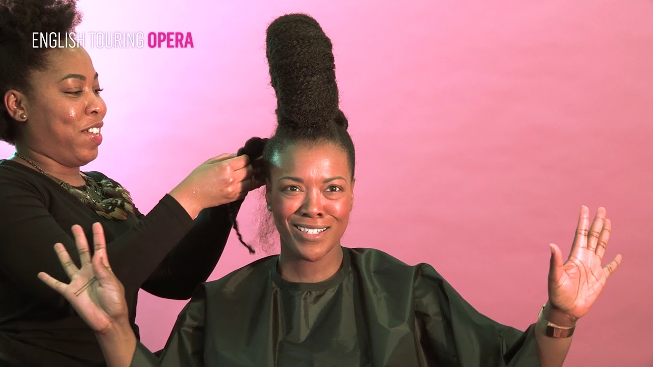 Hair tutorial: Natural styles for the stage - YouTube