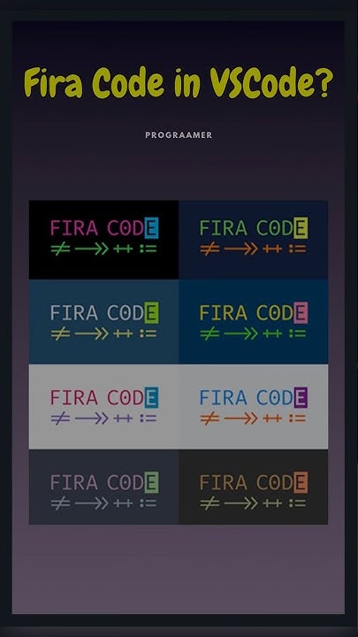 Fira Code VsCode configurations #shorts #vscode #firacode #coding #font ...