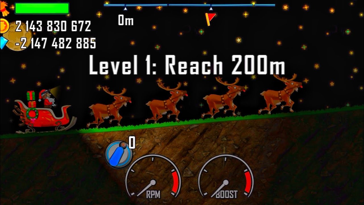 Hill climb racing - sleigh “night” 50 | gameplay (Mrmai Gaming) - YouTube