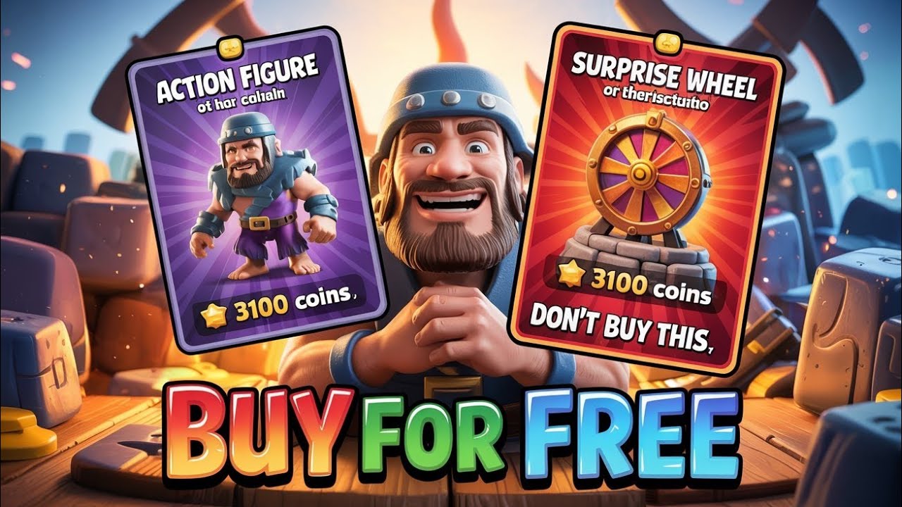 Action Figure VS Surprise Wheel 🤔 clash of clans | coc event update ...