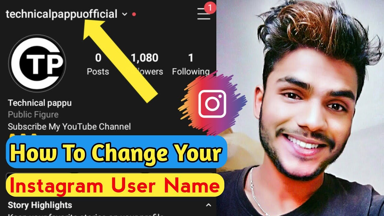 How To Change Your Instagram Username | Technical pappu | Instagram ...