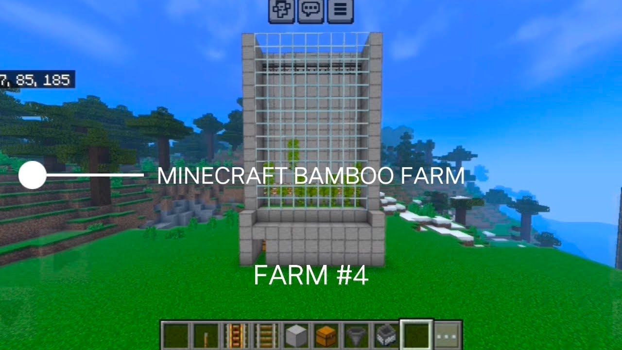 SIMPLE 1.20 BAMBOO FARM TUTORIAL in Minecraft Bedrock (MCPE/Xbox/PS4 ...