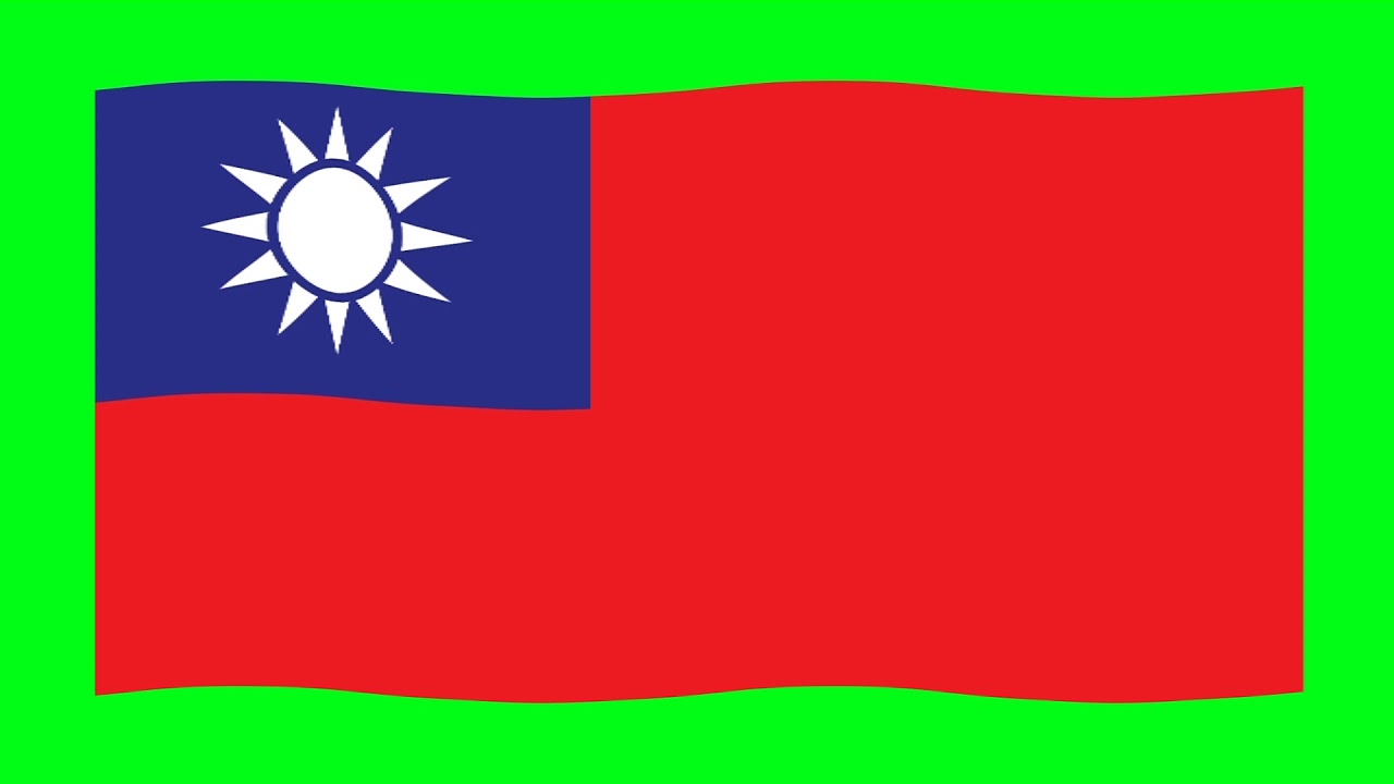 Green Screen Taiwan Flag | Green Screen Taiwan Waving Flag | Green ...