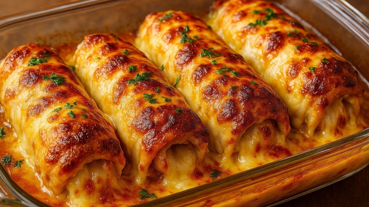 I've never had such delicious chicken rolls with cheese - YouTube