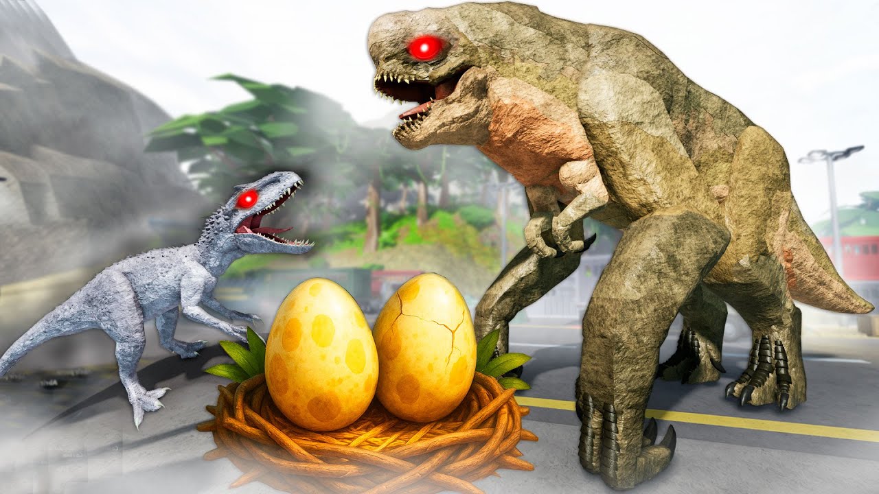Saindo Do Ovo! Indominus Rex: Distortus Rex é o Meu Pai? - Roblox ...