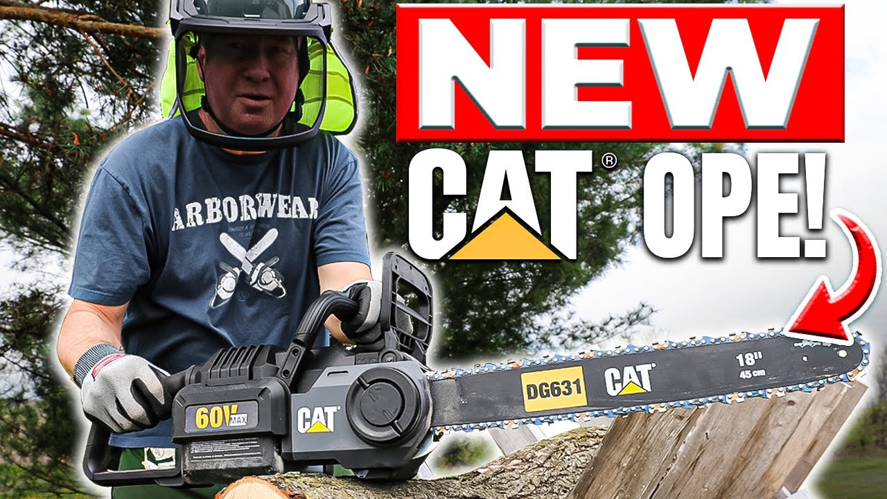 Brand New CAT 60V 18" Chainsaw Put To The Test!! Model #DG631 - YouTube