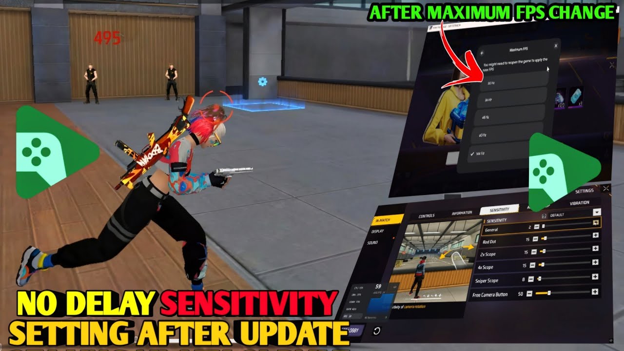 Free Fire Max Mouse Delay After Google Play Games PC Maximum Fps Update ...