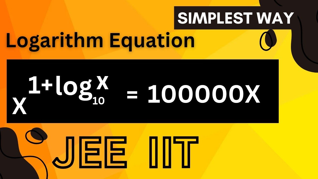 x^(1+logxbase10) = 100000x The product of all the solution of the ...