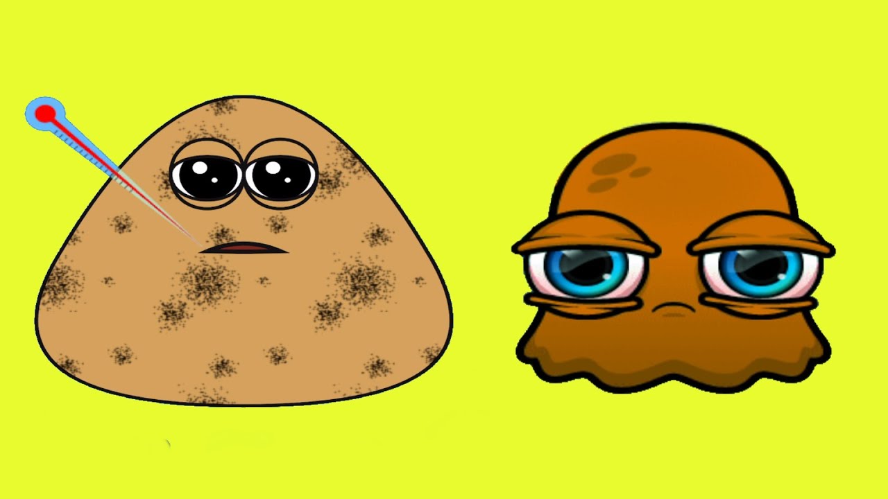 POU y MOY7 - Juego de moy7 y juego de pou en español. - YouTube