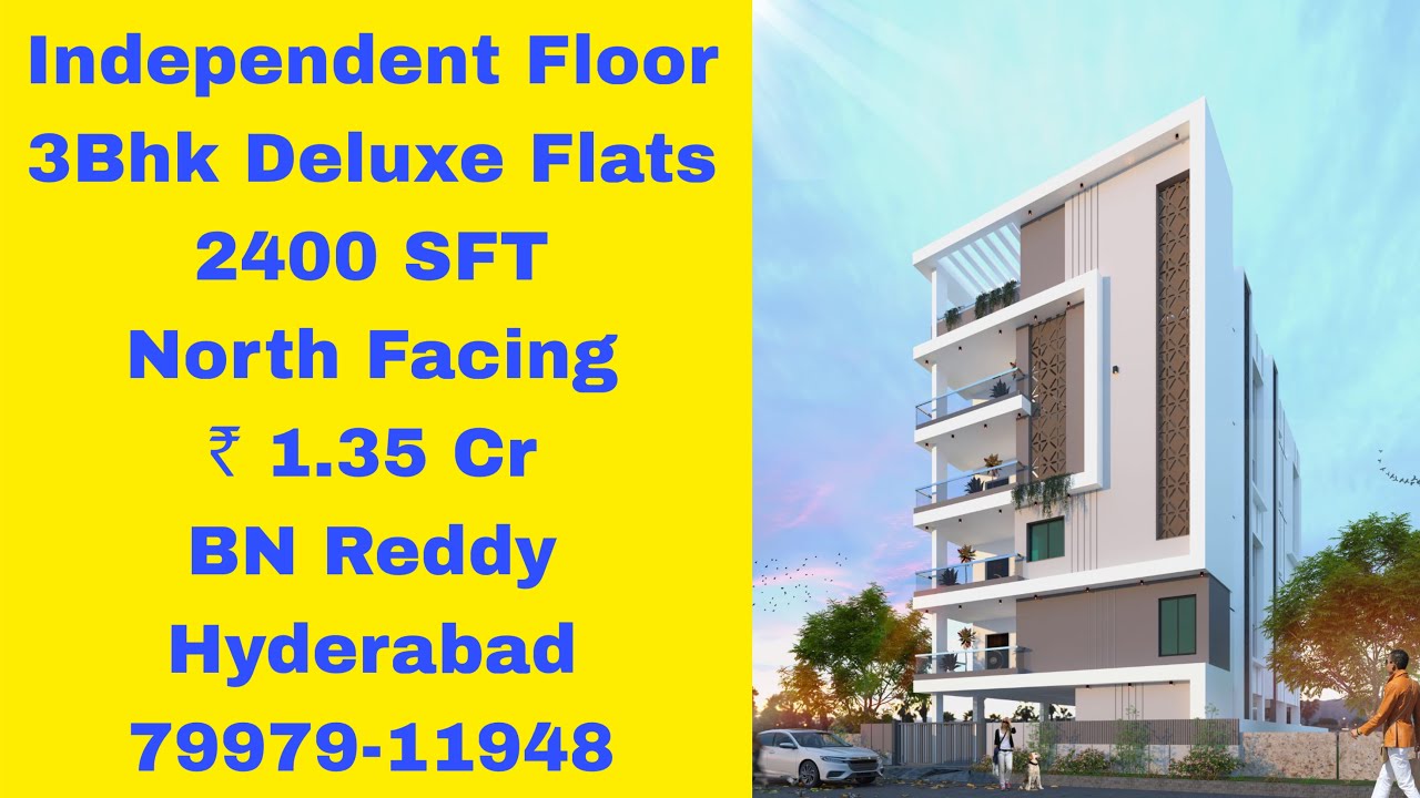 Independent 3BHK Deluxe Flats for Sale | BN Reddy, Near LB Nagar ...
