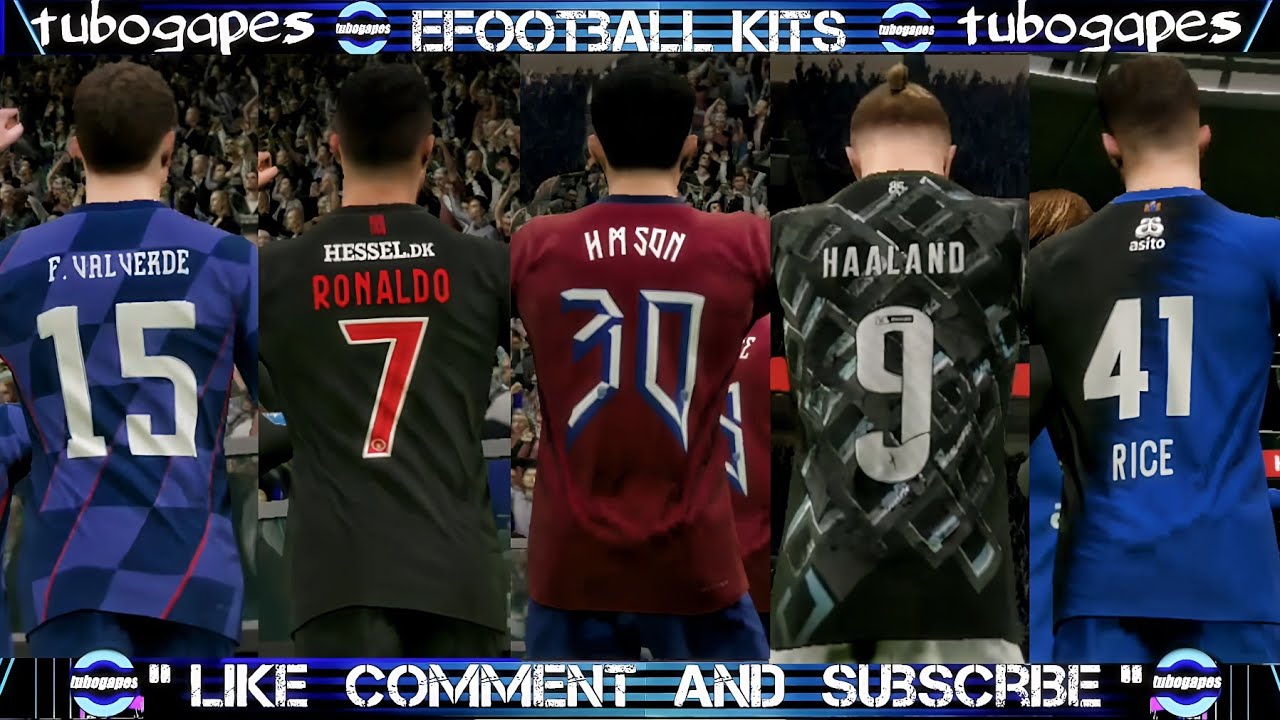 Best New Number Font Update! Jersey eFootball 2024🔥 - YouTube