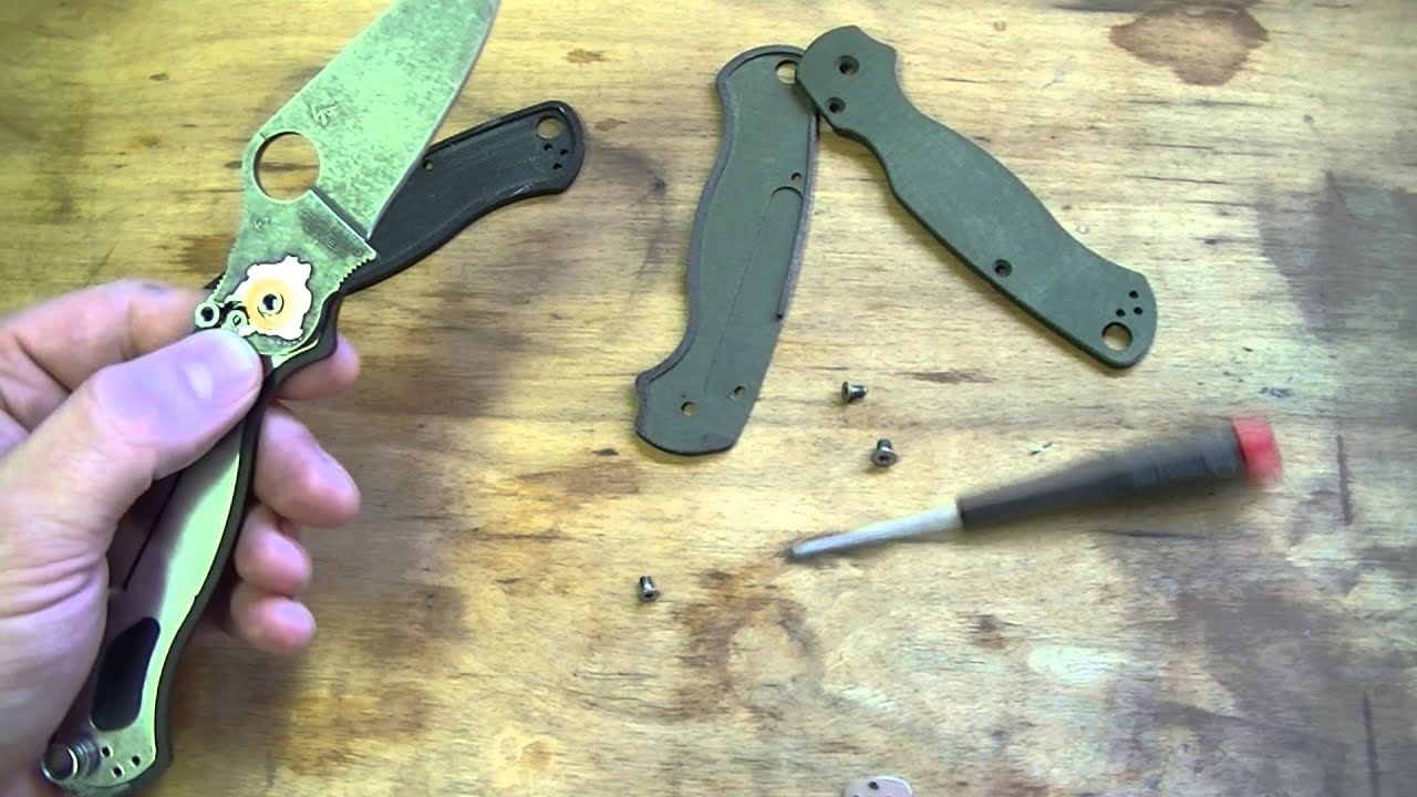 Spyderco Paramilitary 2 Disassembly and Assembly - YouTube