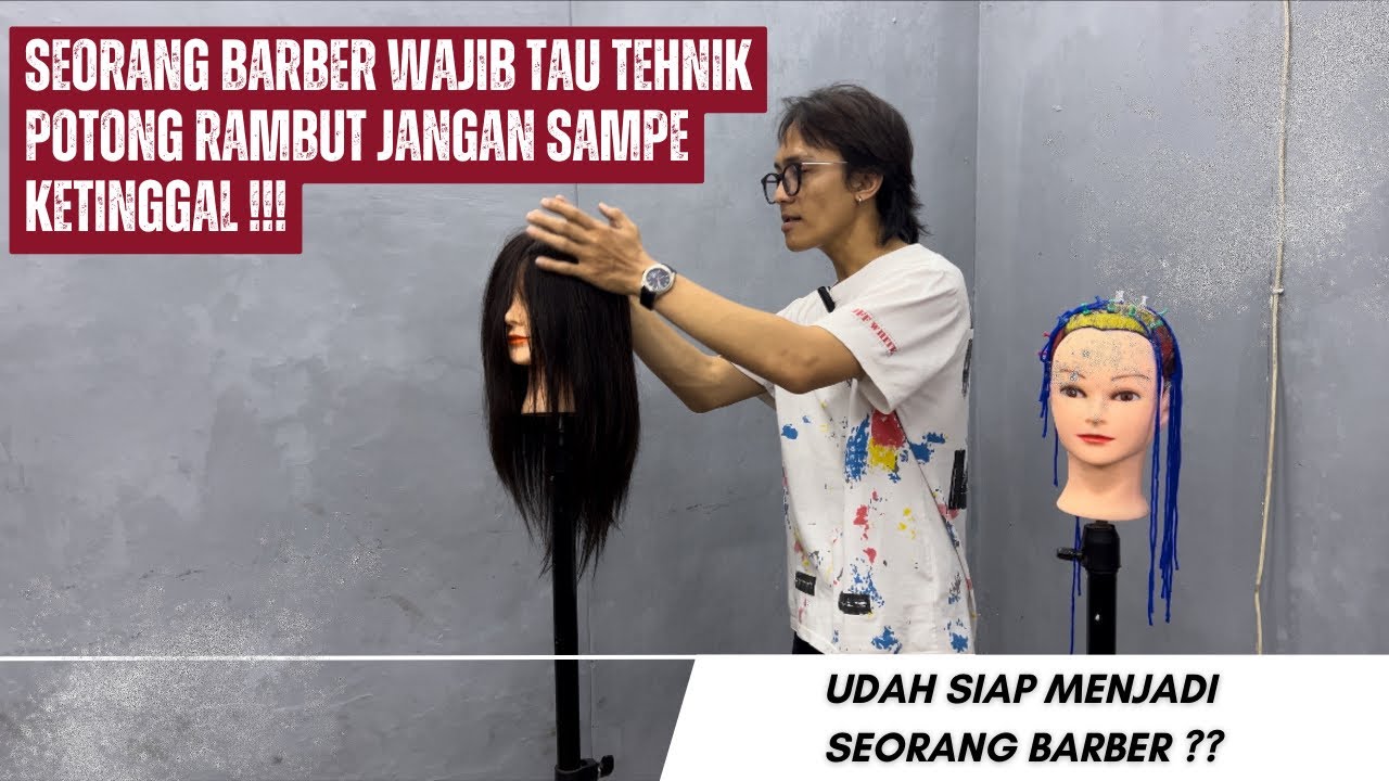 TEHNIK HAIRCUT / POTONG RAMBUT || mudah di pahami #part2 - YouTube
