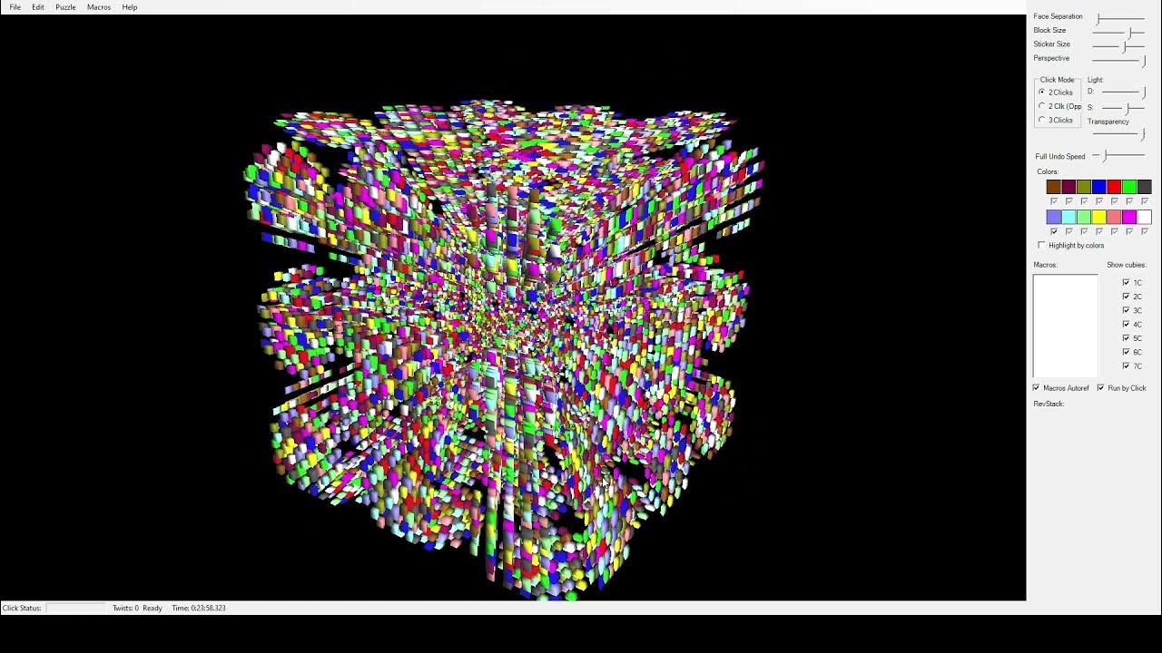 7D Rubik's Hypercube solving #1 (1L 2C Cross) - YouTube
